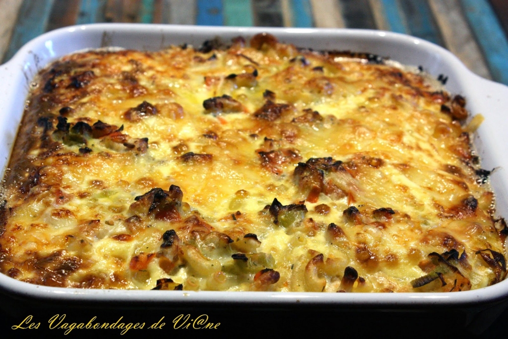 Recette Gratin De Pâtes Poireau Poulet Et Tomates